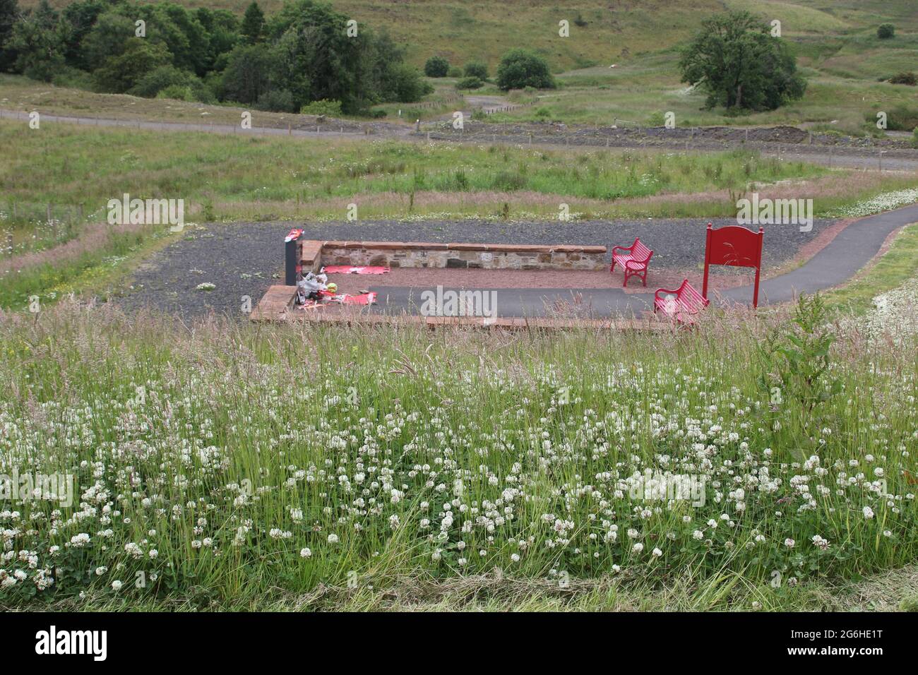 Glenbuck Heritage Village, East Ayrshire, Scotland, UK. The former ...