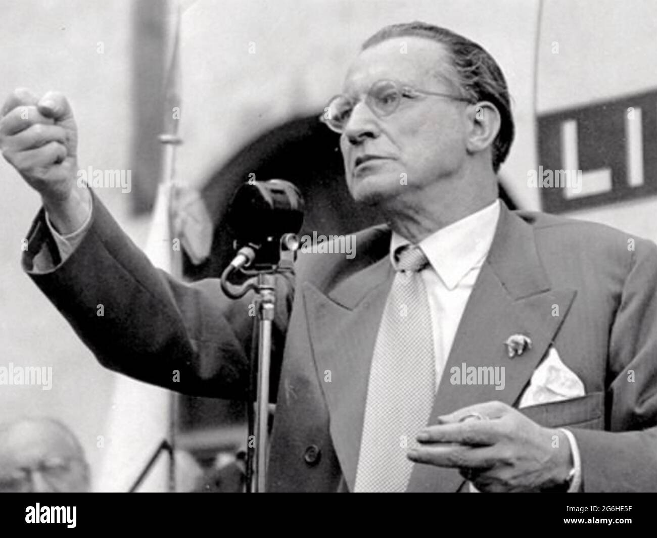 ALCIDE DE GASPERI (1881-1954) Italian statesman and eight times Prime ...