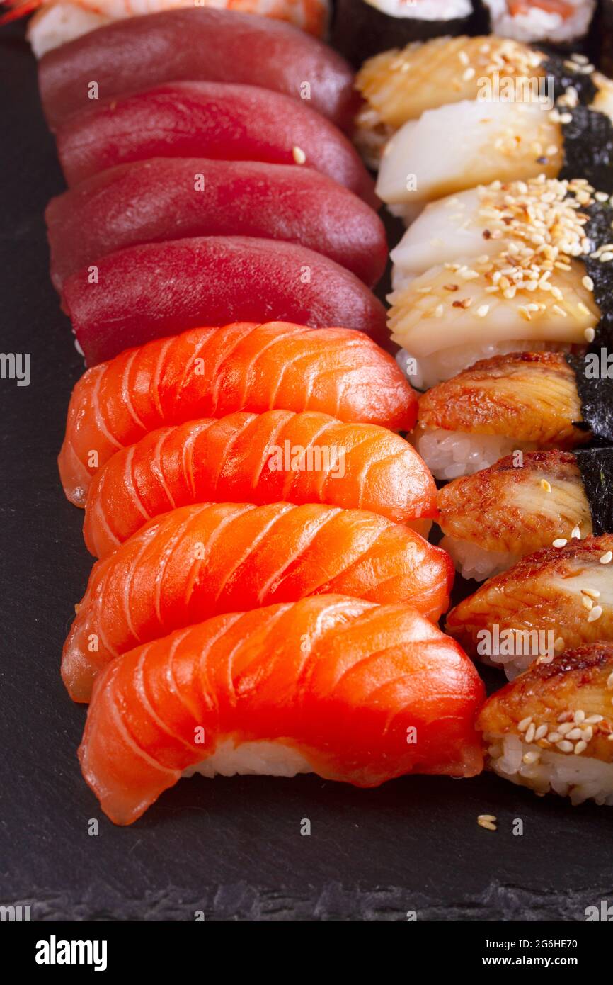 Japanese sushi dish Stock Photo - Alamy