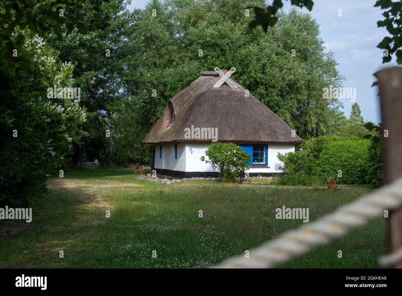 Hiddensee, Germany. 25th June, 2021. View of the 265 year old fishermen ...