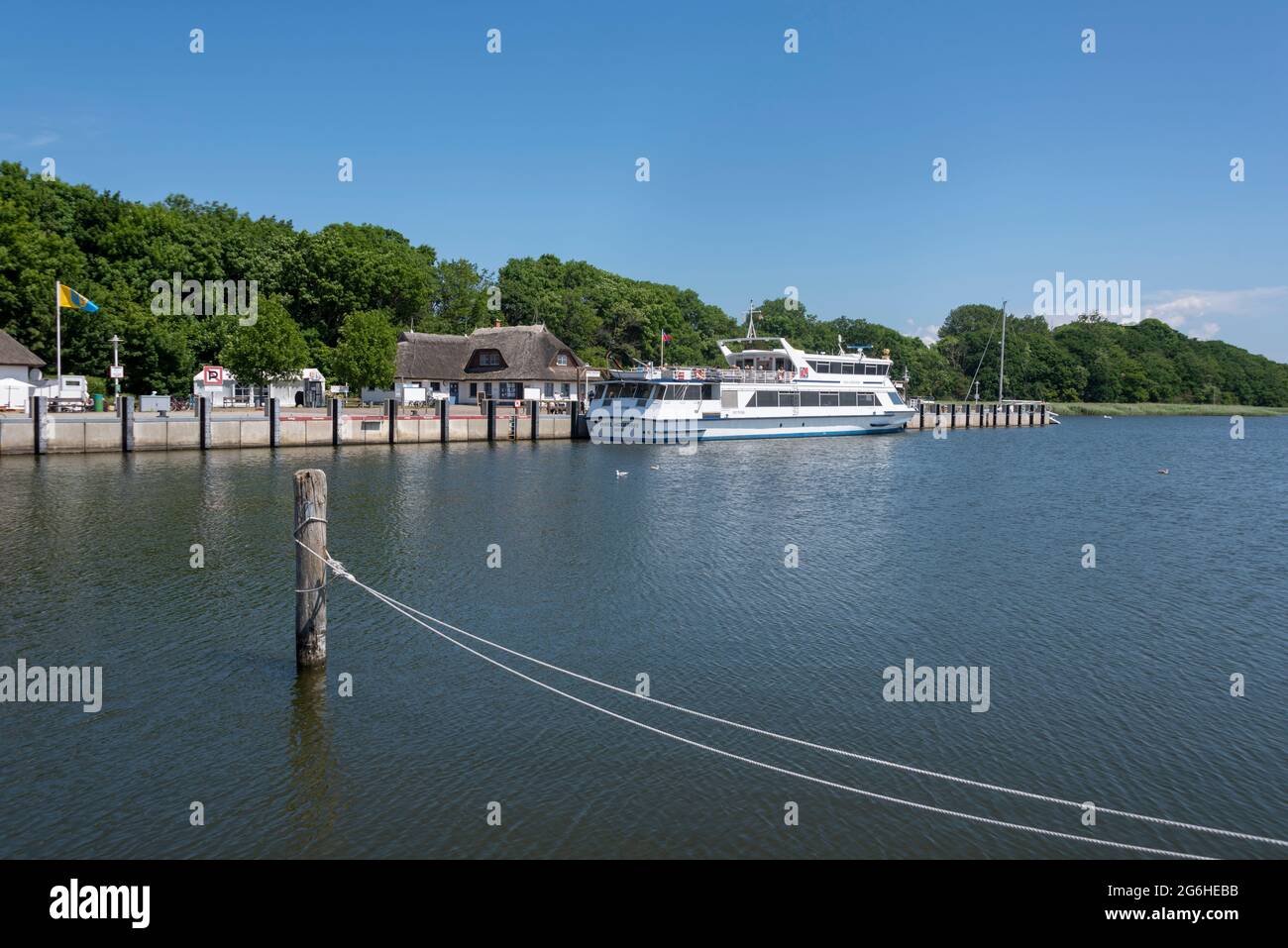 Hiddensee, Germany. 26th June, 2021. The ferry "Insel Hiddensee" is ...