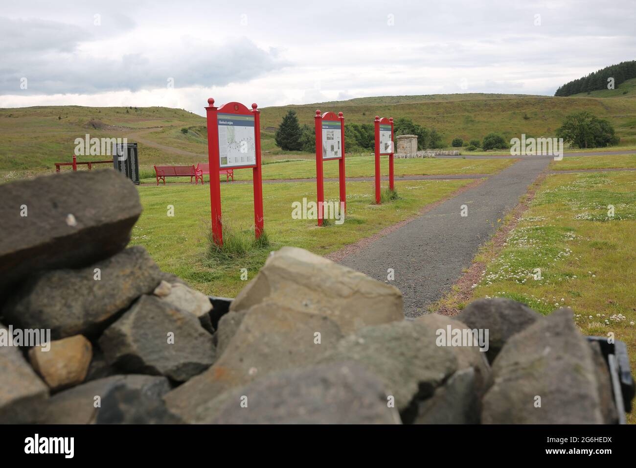 Glenbuck Heritage Village, East Ayrshire, Scotland, UK. The former ...