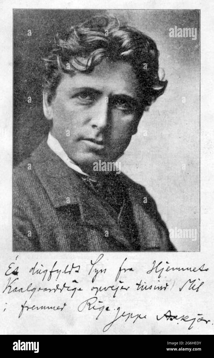 JEPPE AAKJAER (1866-1930) Danish poet and novelist Stock Photo - Alamy