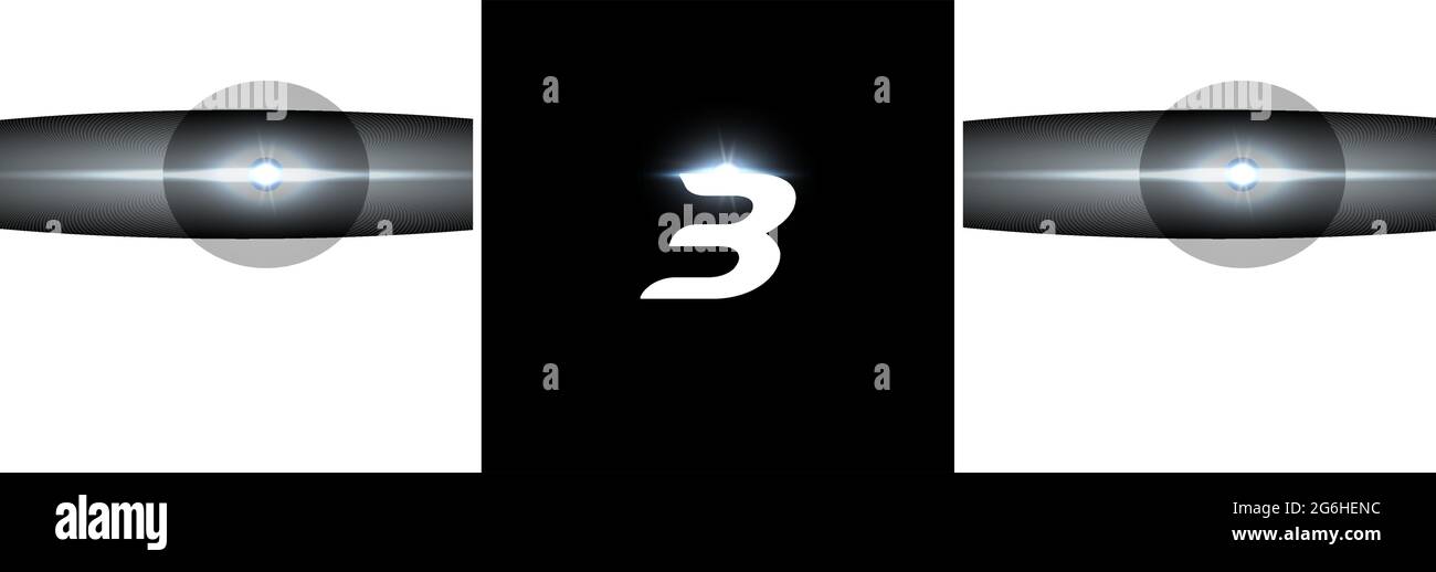 B letter logo, bold italic letter for automotive, speed race, sport ...