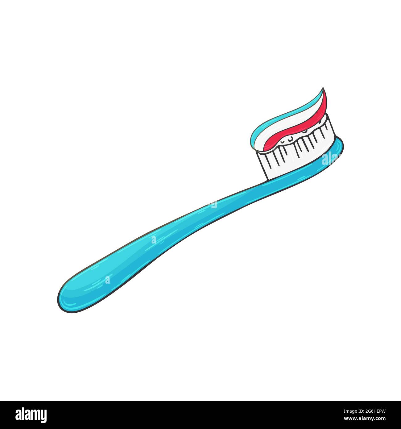 Draw toothbrush cartoon hi-res stock photography and images - Alamy