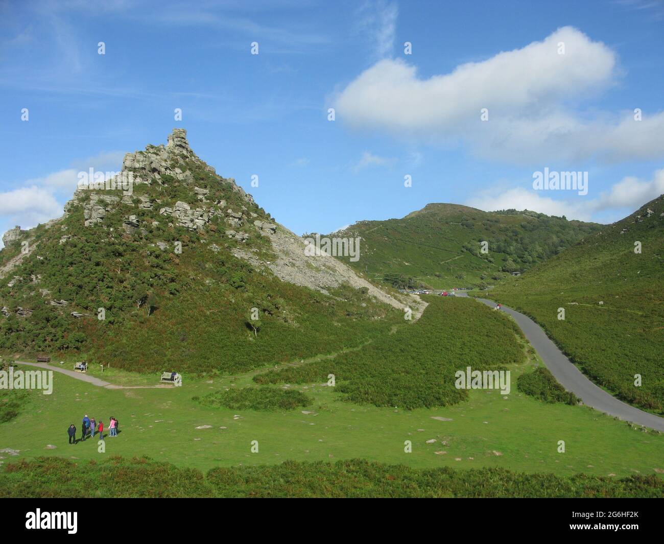 Valley of Rocks. South west coast path. North Devon. West country ...