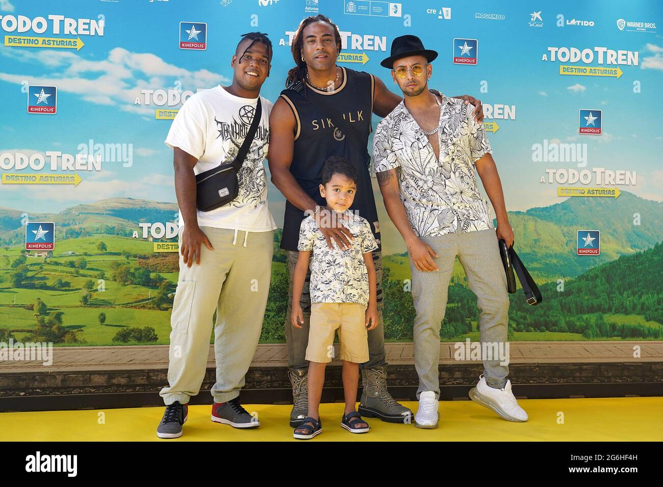 Cuban musician Yotuel Romero, from Orishas and his family attend to ...