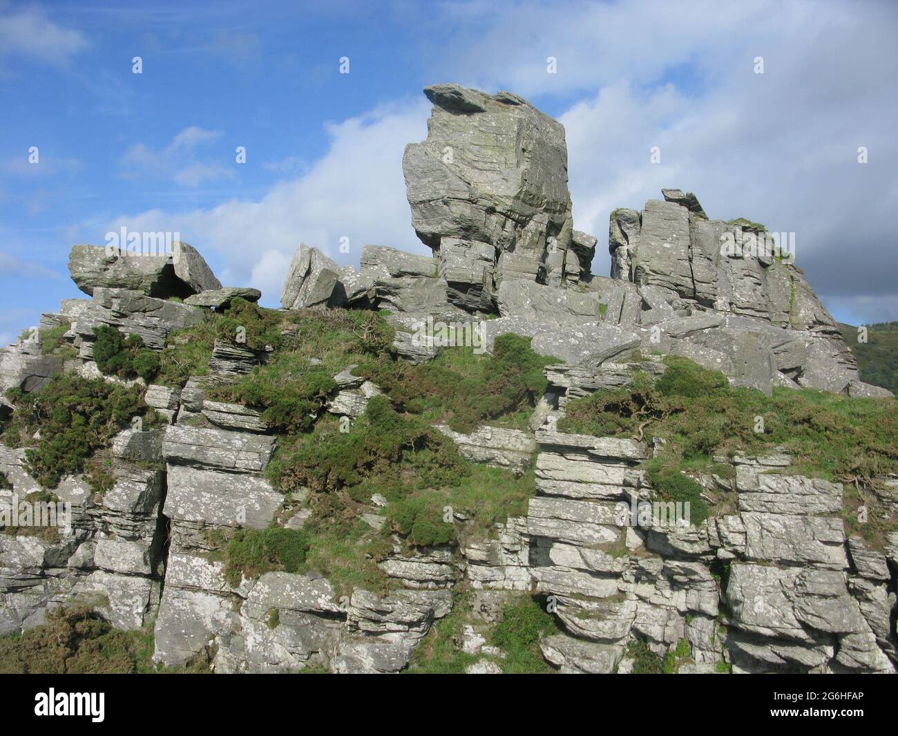 Valley of Rocks. South west coast path. North Devon. West country ...