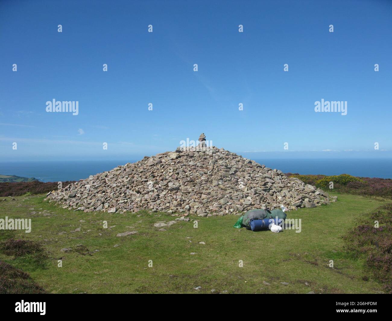 South west coast path. North Devon. West country. England. UK Stock ...