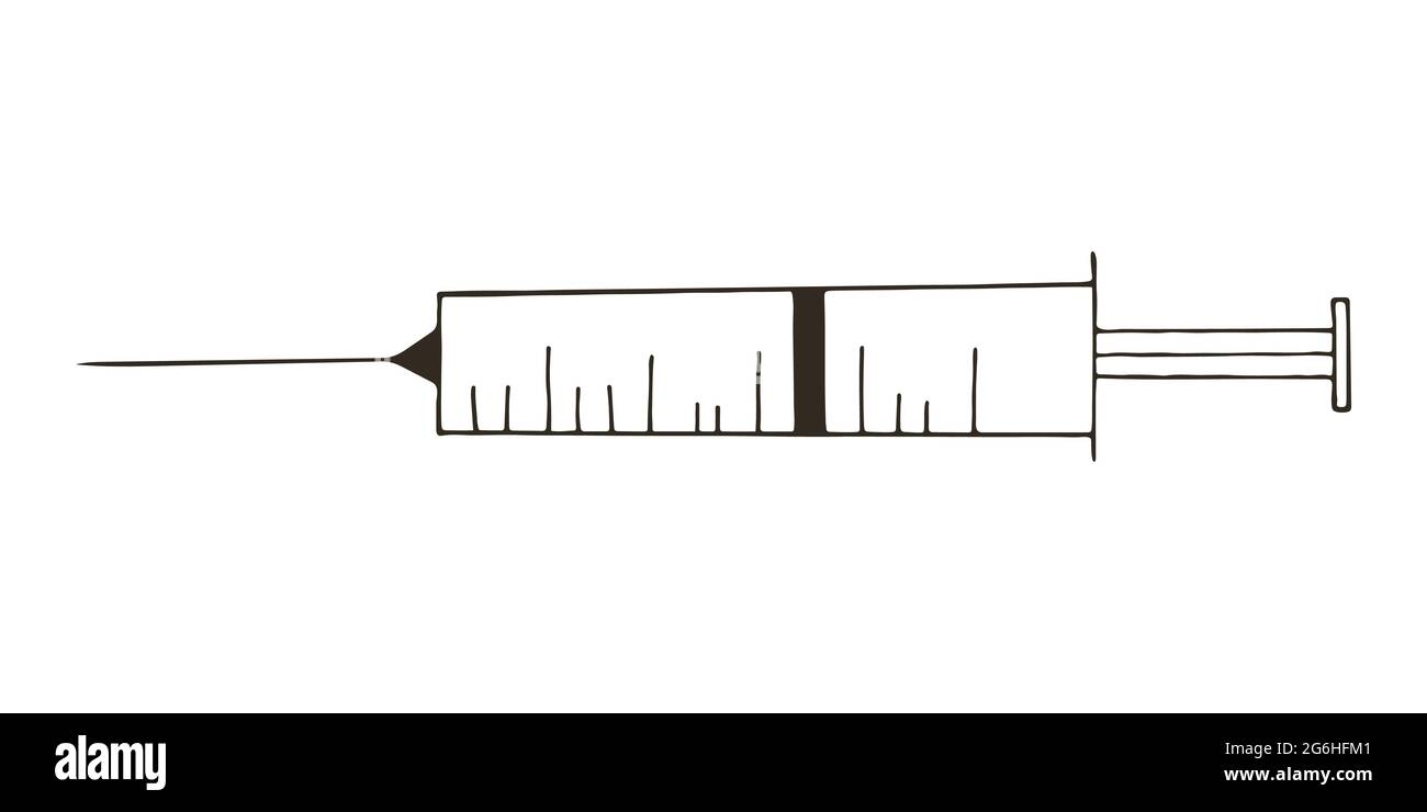 Contour medical icons. Vector illustration in hand draw style. Image is ...