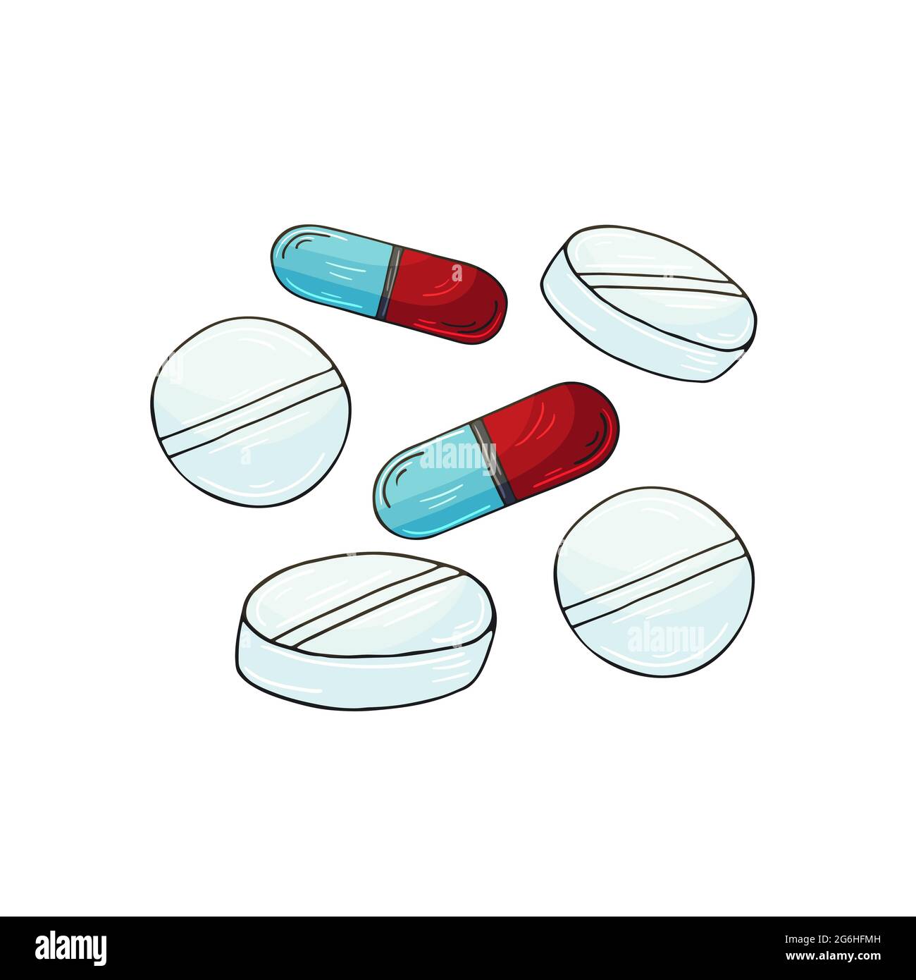 Medicine tablets icon cartoon style hi-res stock photography and images ...