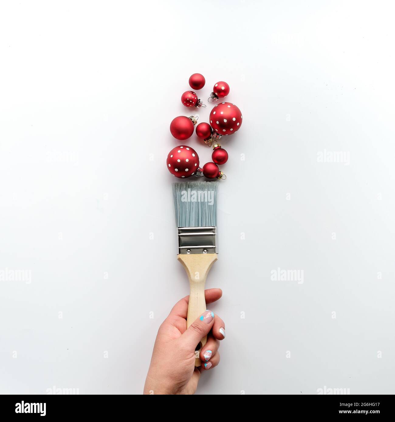 Hand painted baubles hi-res stock photography and images - Alamy