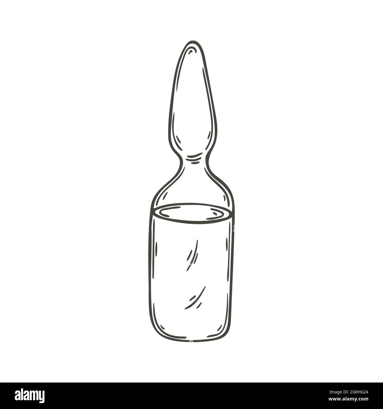 Contour Medical icon. Vector illustration in hand draw style. Image ...