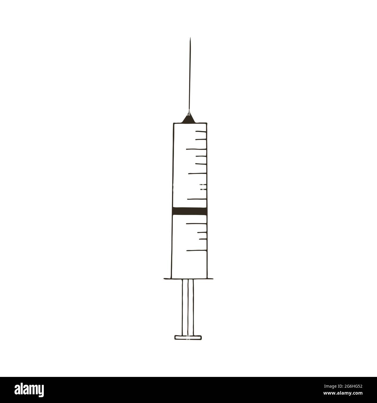 Contour medical icons. Vector illustration in hand draw style. The ...