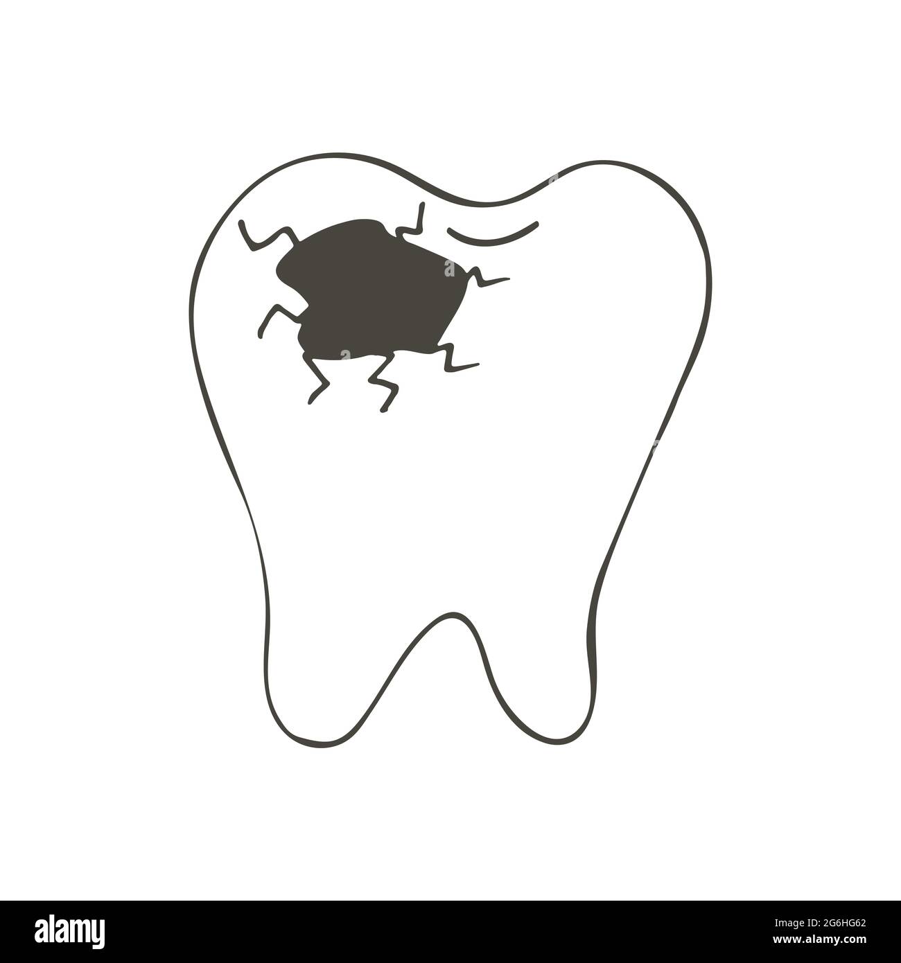 Cavity tooth decay disease symbol hi-res stock photography and images ...