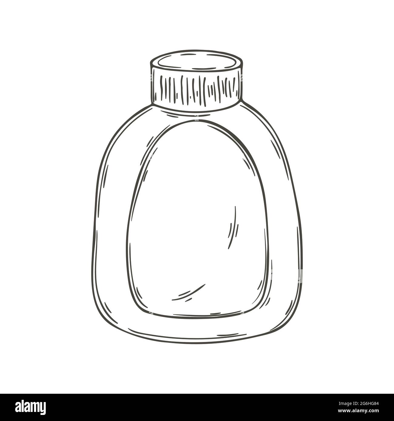 Contour Medical icon. Vector illustration in hand drawn style. Image ...