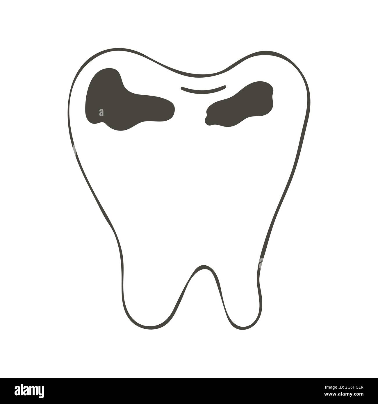 Bacteria in tooth cavity Stock Vector Images - Alamy