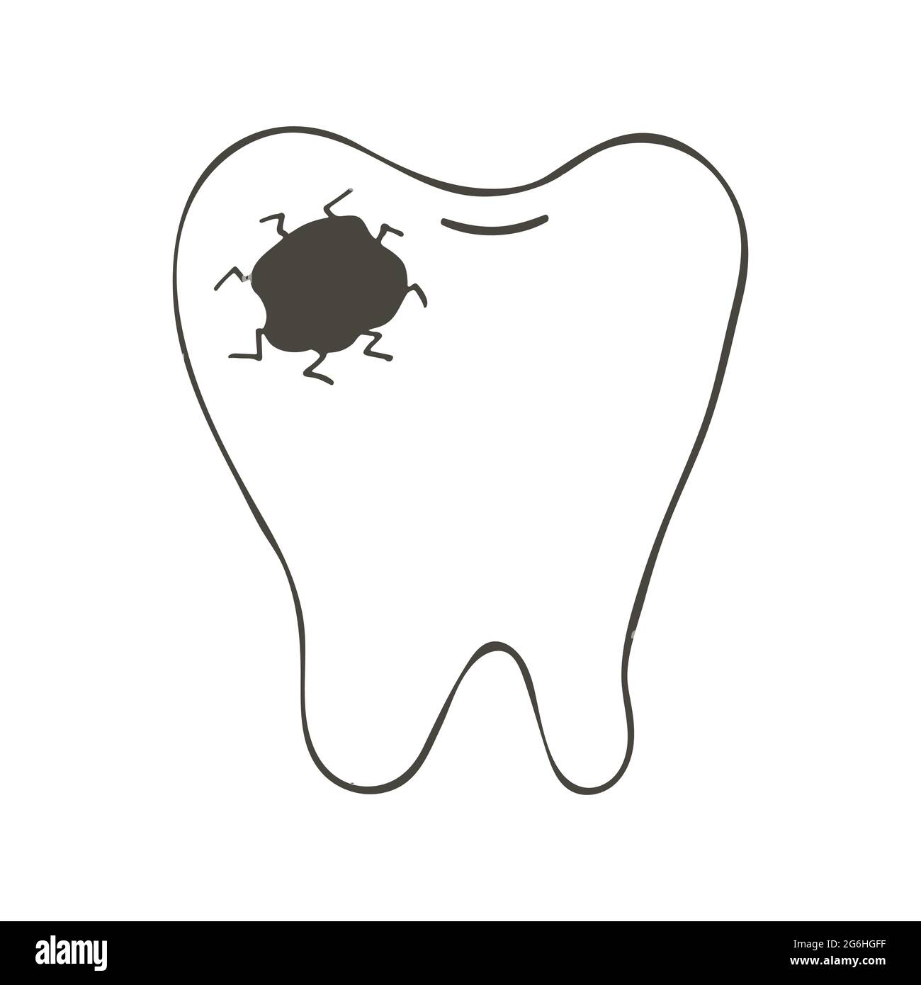 Contour Medical icon. Vector illustration in hand draw style. Isolated ...