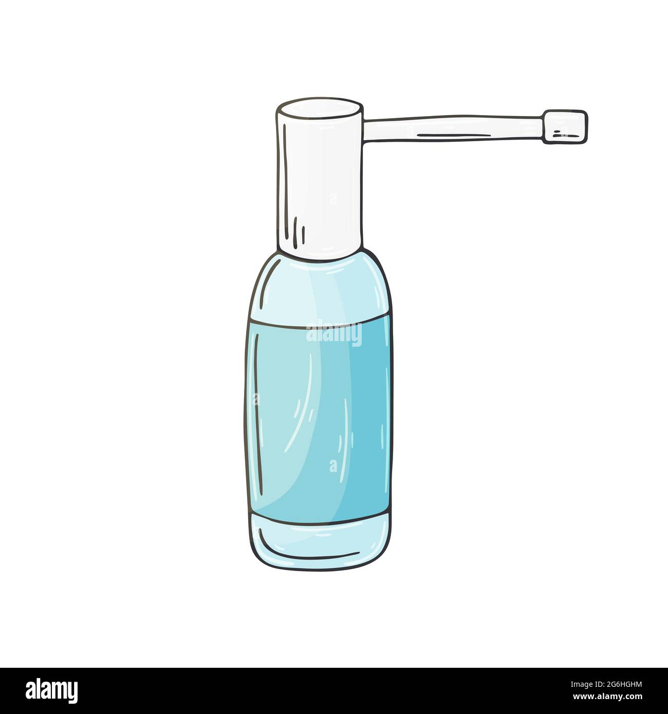 Medicine nasal spray inhaler Stock Vector Images - Alamy