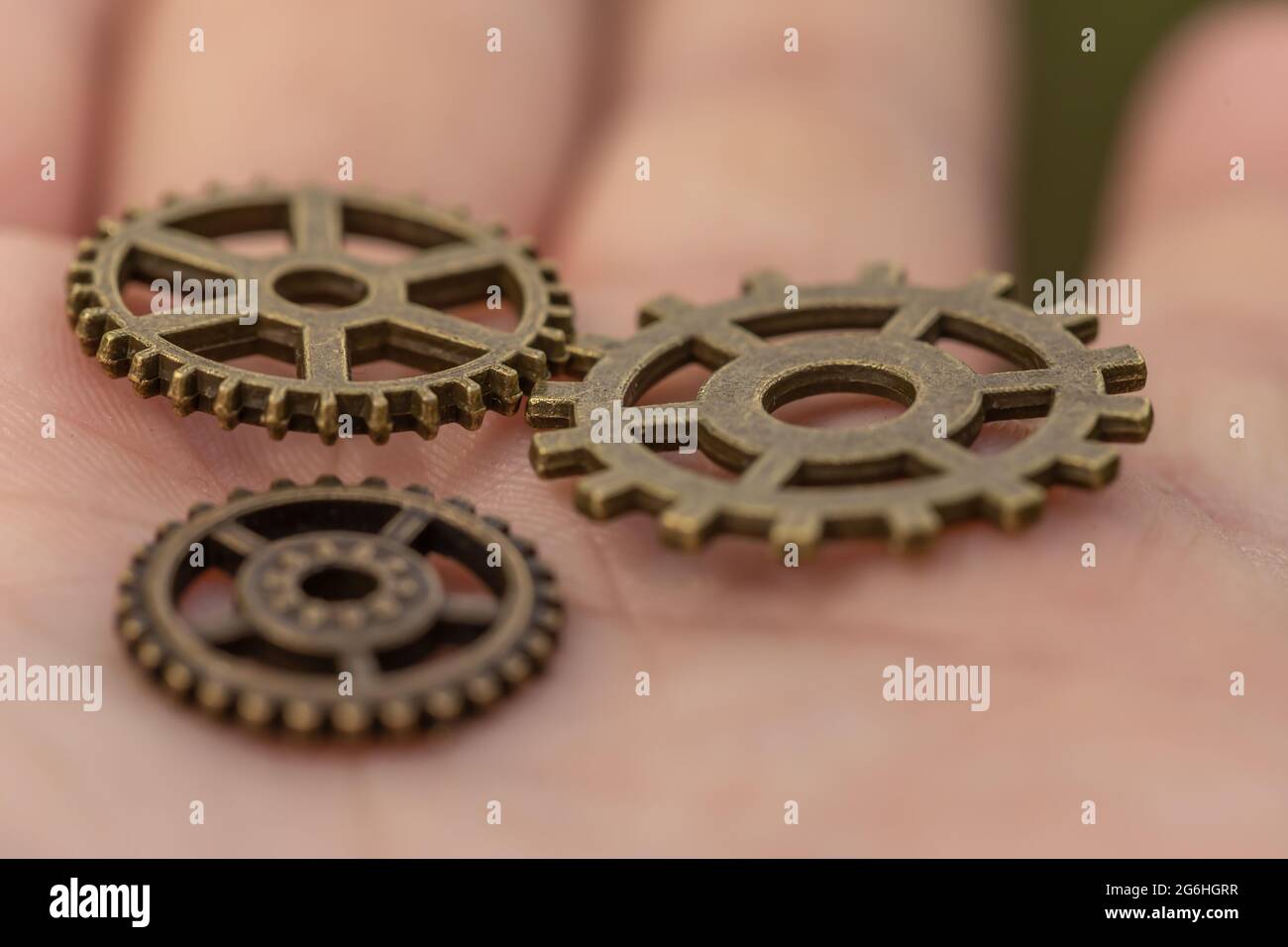 Gear in hand hi-res stock photography and images - Alamy