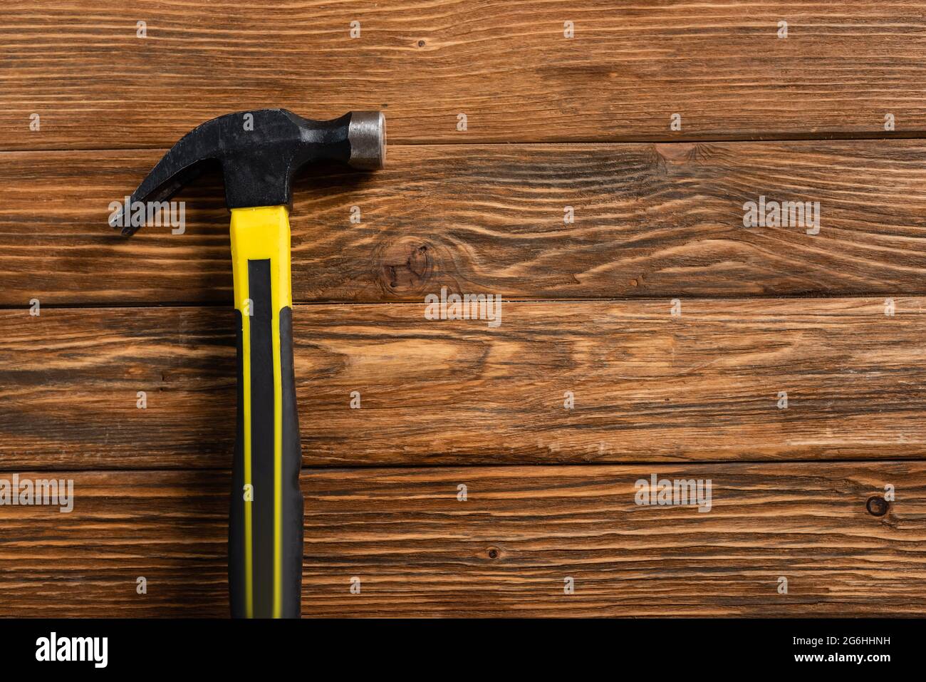 Hammer on wooden sign hi-res stock photography and images - Alamy
