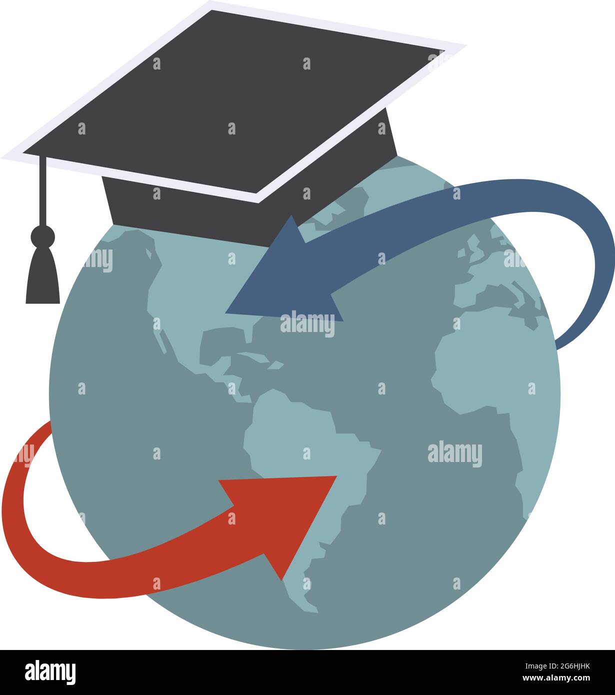 Global education icon, online university vector symbol Stock Vector ...