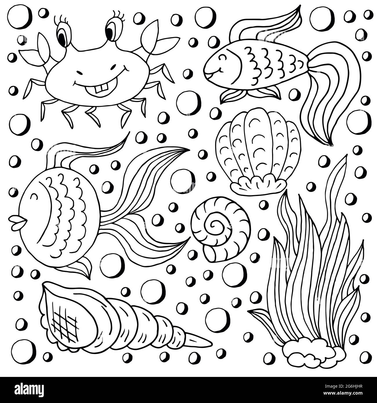 Set of icons in hand draw style. Liner illustration. Collection of ...