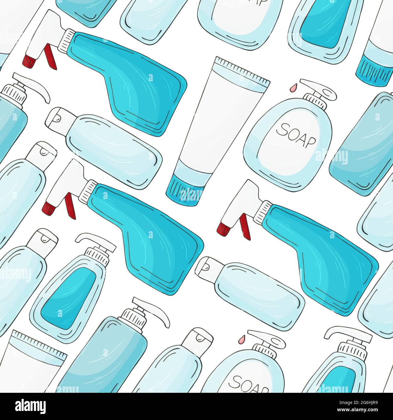 Shower gel hand Stock Vector Images - Alamy