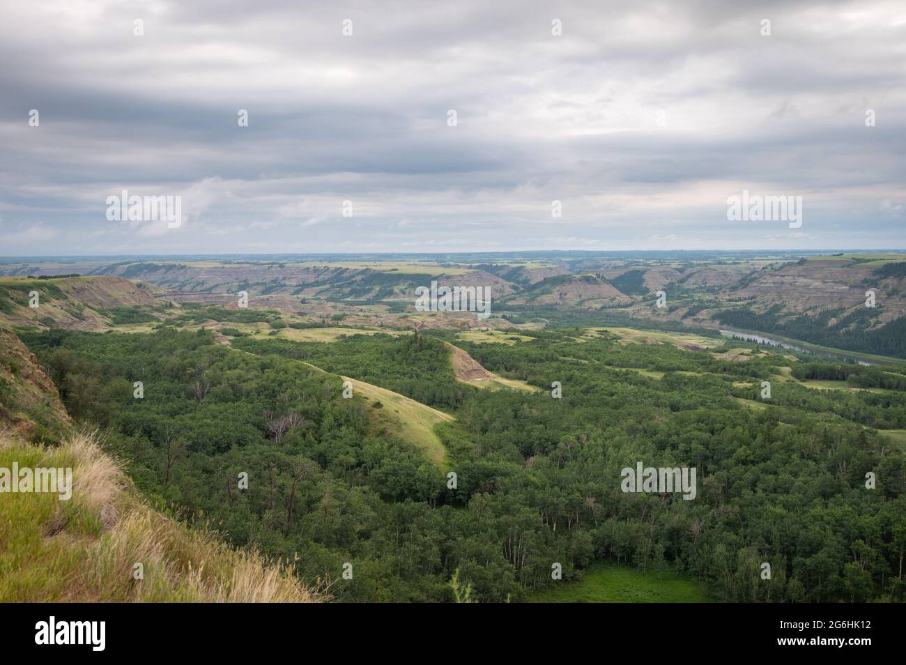 View at Dry Island Buffalo Jump, a traditional site for the indigenous ...