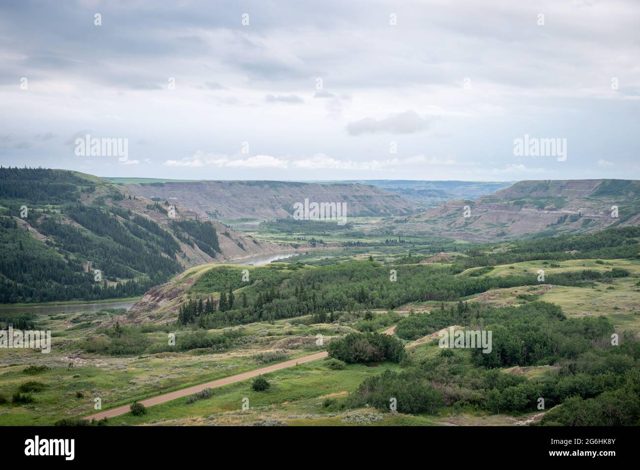 View at Dry Island Buffalo Jump, a traditional site for the indigenous ...