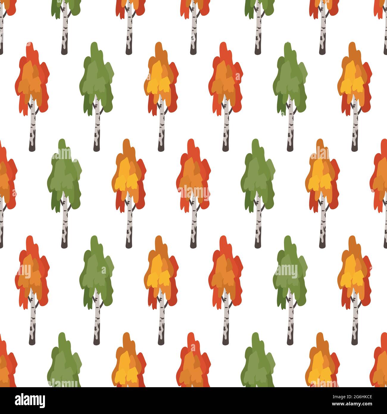 Birch tree pattern Stock Vector Images - Alamy