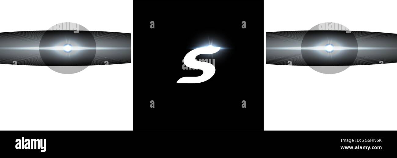 S letter logo, bold italic letter for automotive, speed race, sport ...