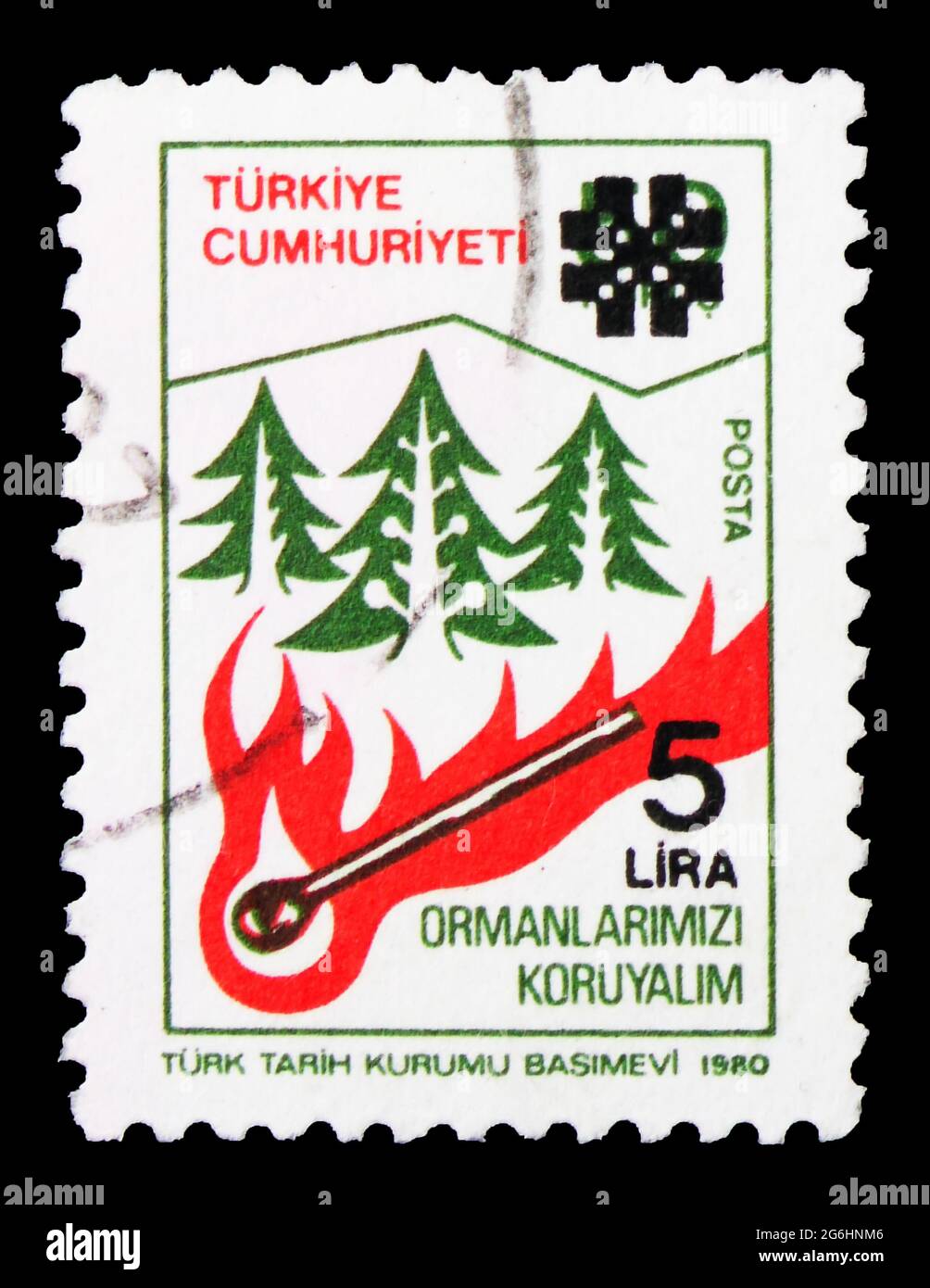 MOSCOW, RUSSIA - APRIL 28, 2020: Postage stamp printed in Turkey shows ...