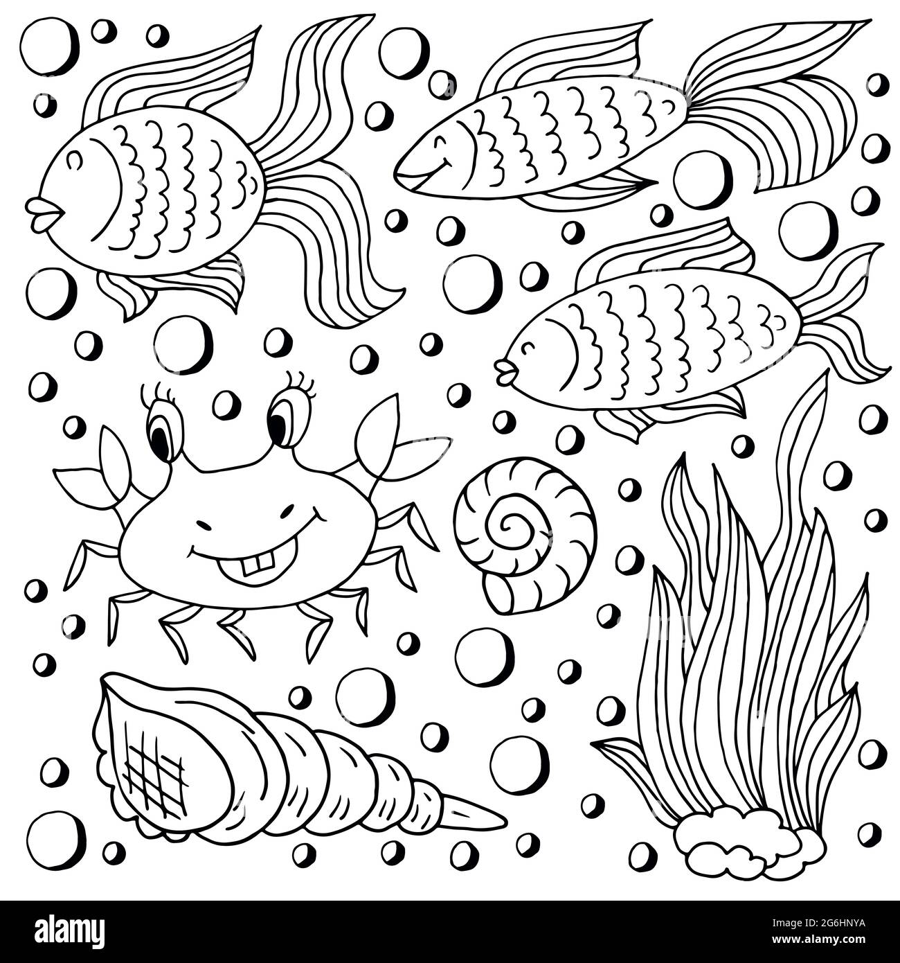 Seaweed theme Cut Out Stock Images & Pictures - Alamy