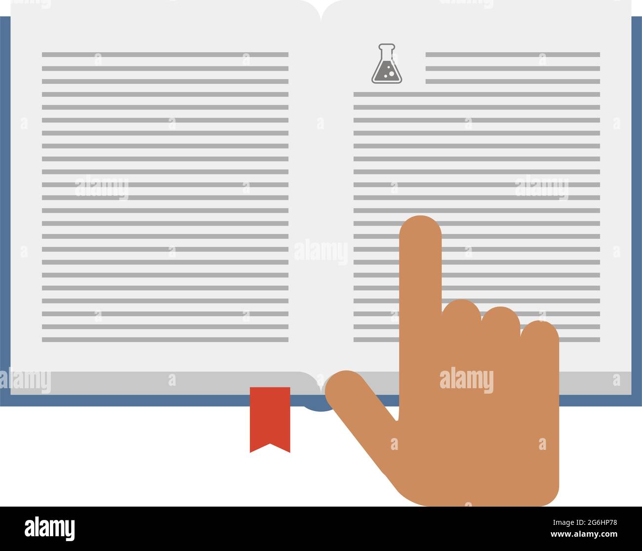 Open book and hand icon vector isolated on white Stock Vector Image ...