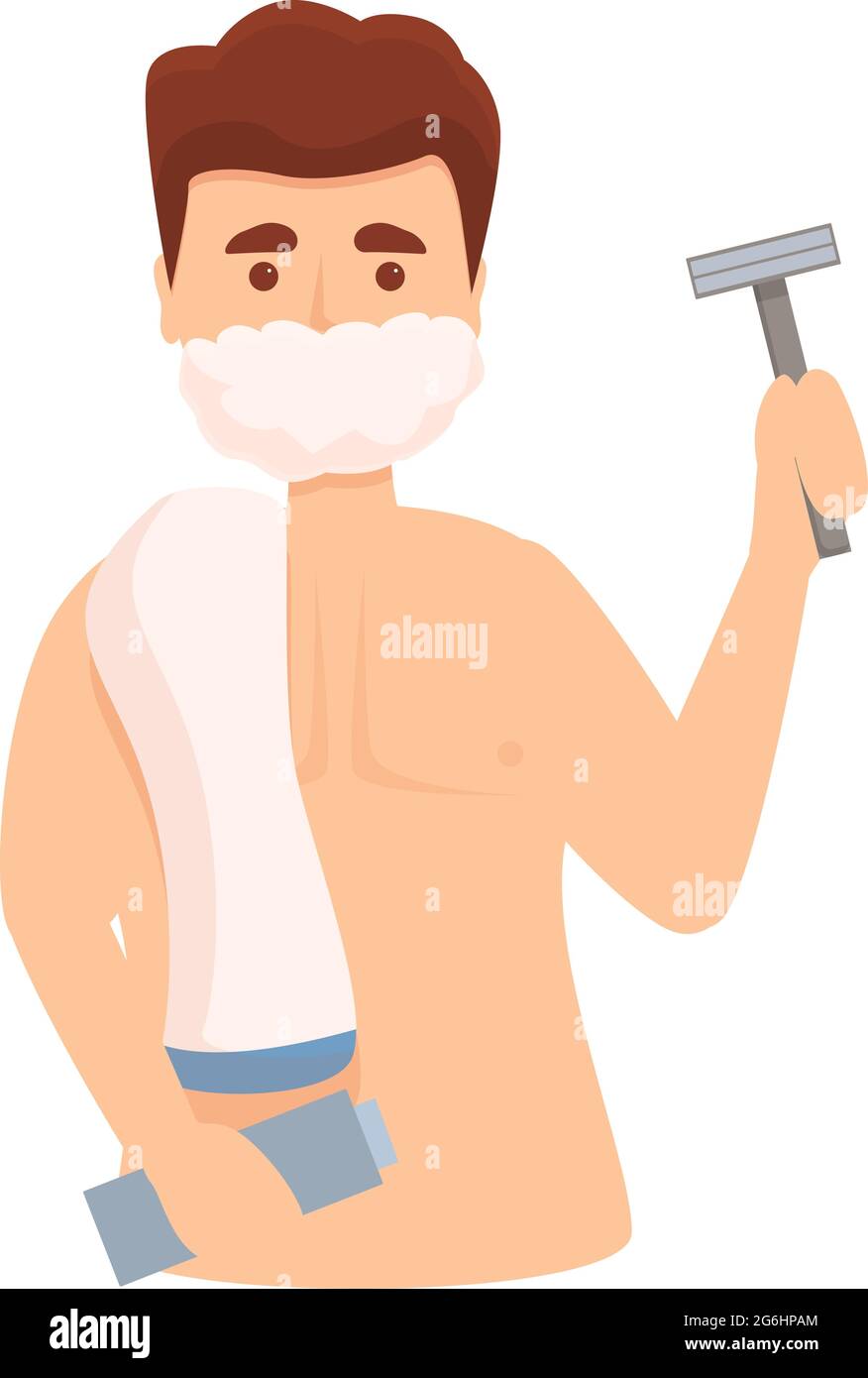 Adolescent boy with facial hair Stock Vector Images - Alamy