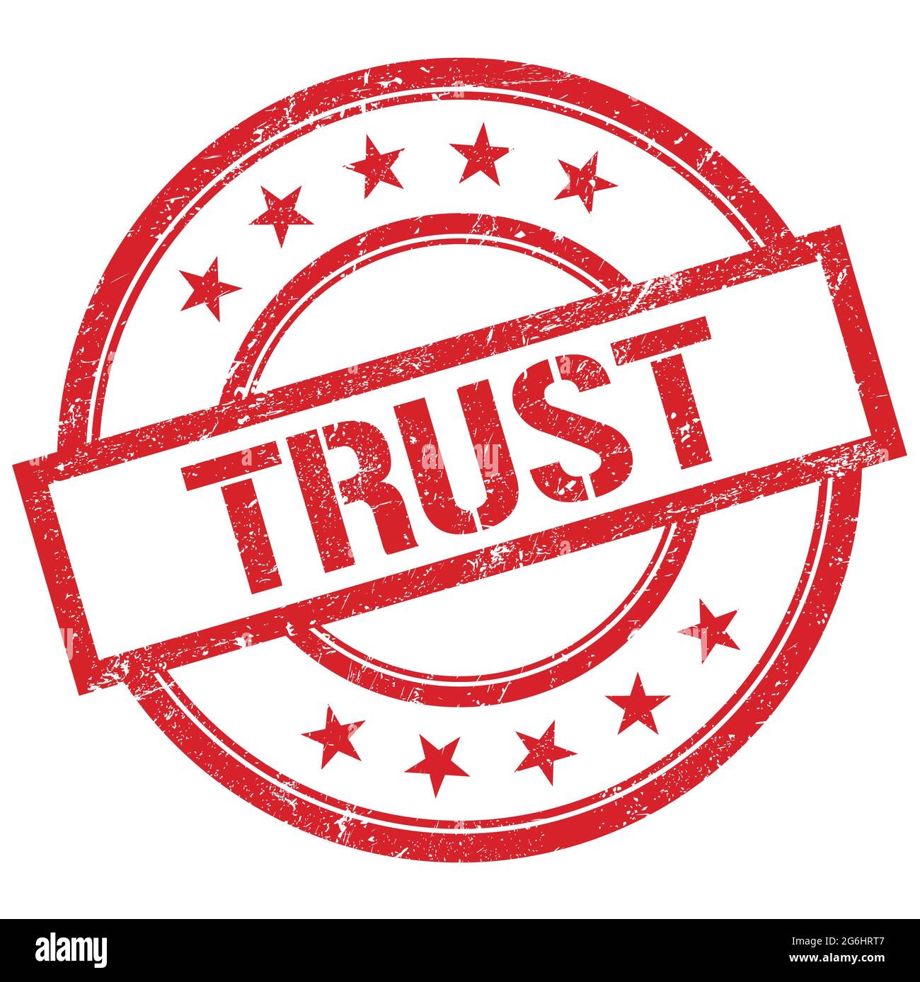 Trust stamp sign round hi-res stock photography and images - Alamy