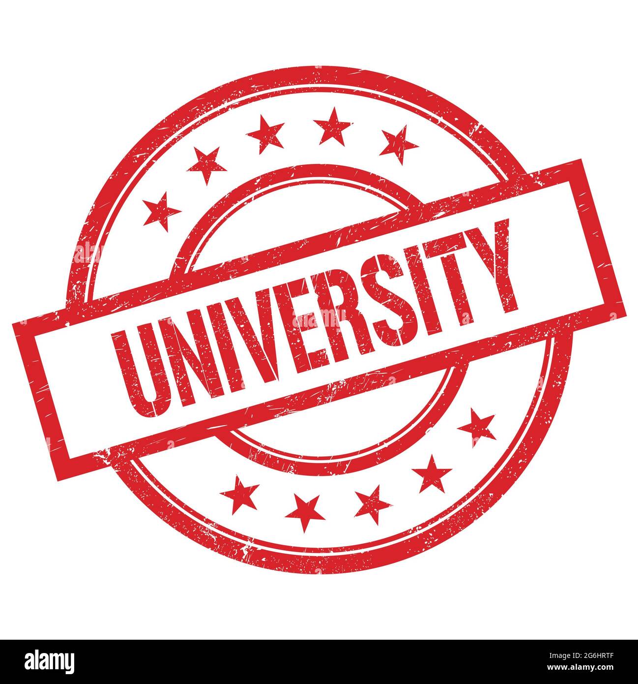 UNIVERSITY text written on red round vintage rubber stamp Stock Photo ...