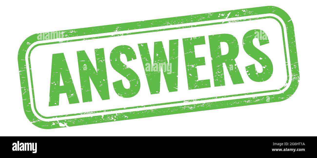 Answers stamp Cut Out Stock Images & Pictures - Alamy