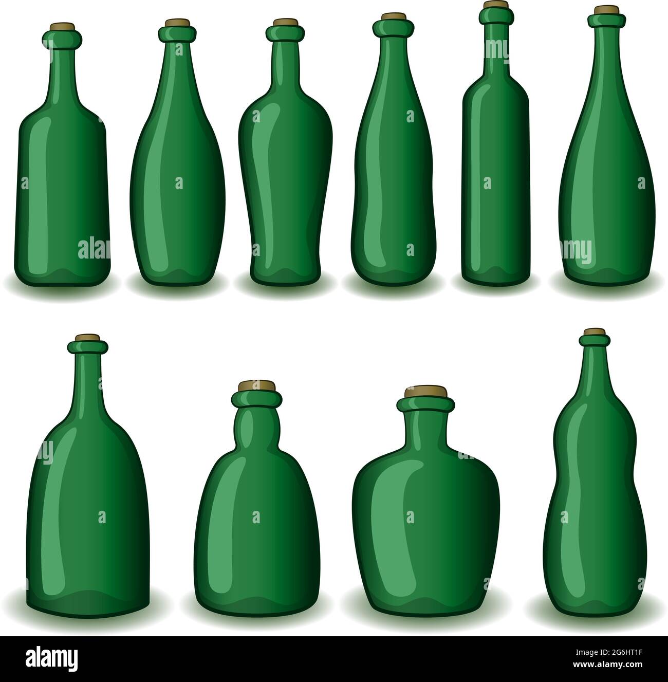 Bottles brandy in bar Stock Vector Images - Alamy