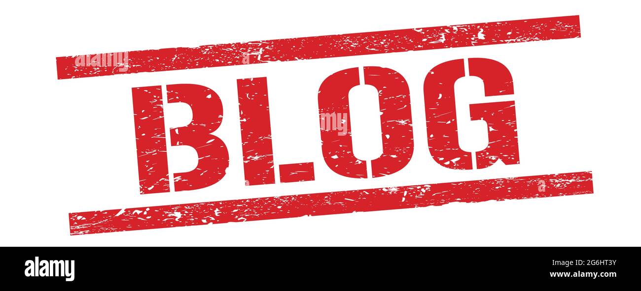 BLOG text on red grungy rectangle stamp sign Stock Photo - Alamy BLOG text on red grungy rectangle stamp sign Stock Photo - Alamy