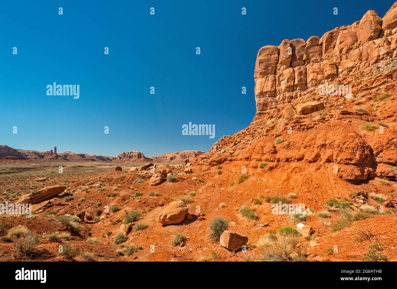Sandstone rock formation in Valley of the Gods, Bears Ears National ...