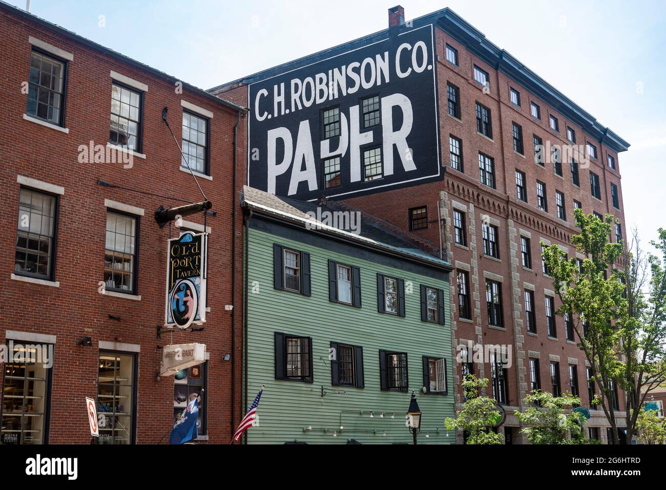 Portland Old Port is filled with 19th century brick buildings and is ...