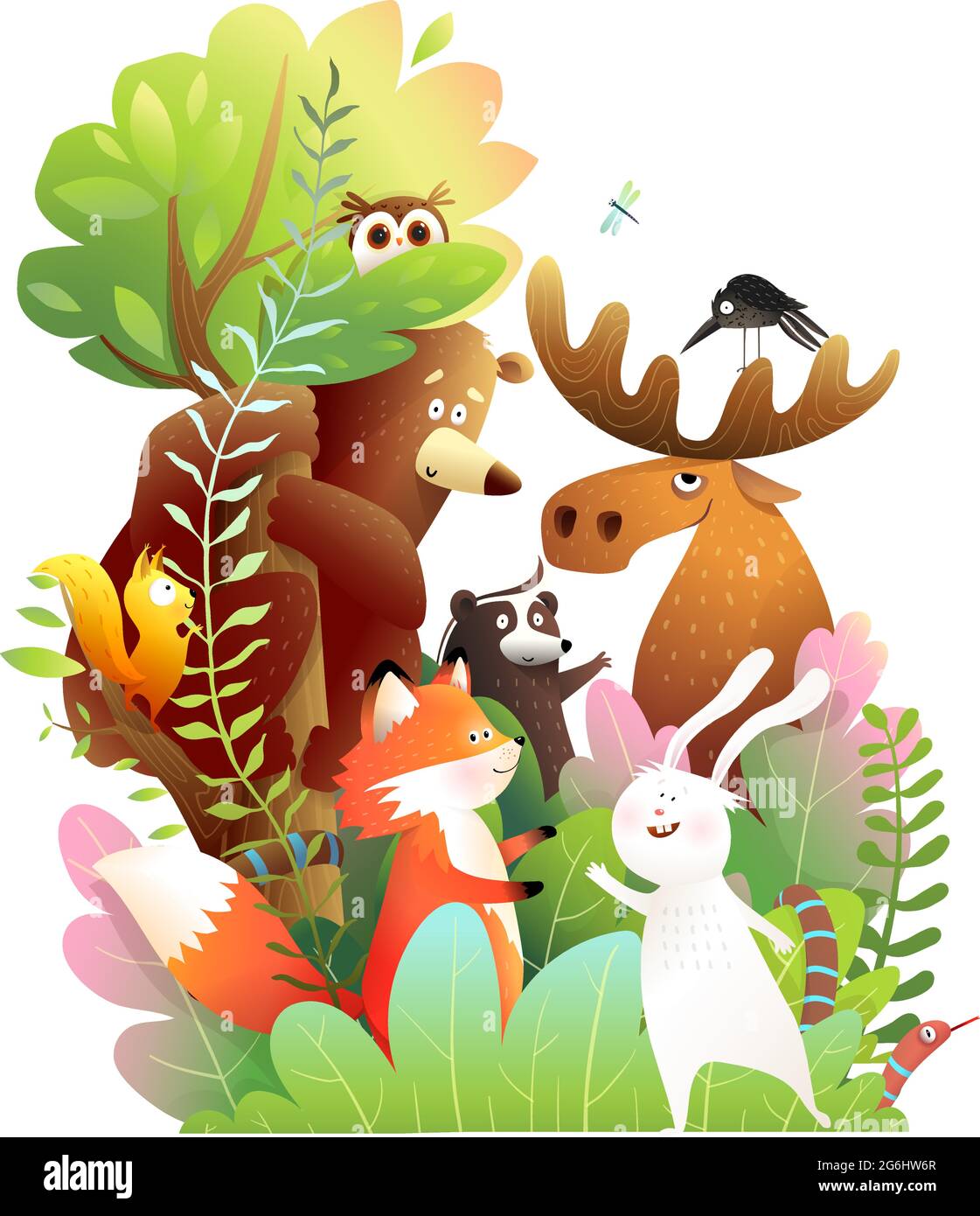 Forest animals Cut Out Stock Images & Pictures - Alamy