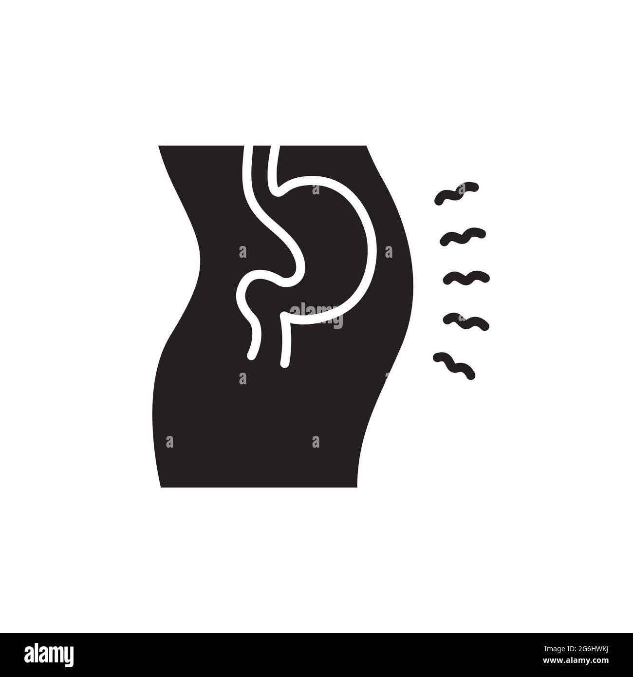 Abdominal bloating vector vectors hi-res stock photography and images ...