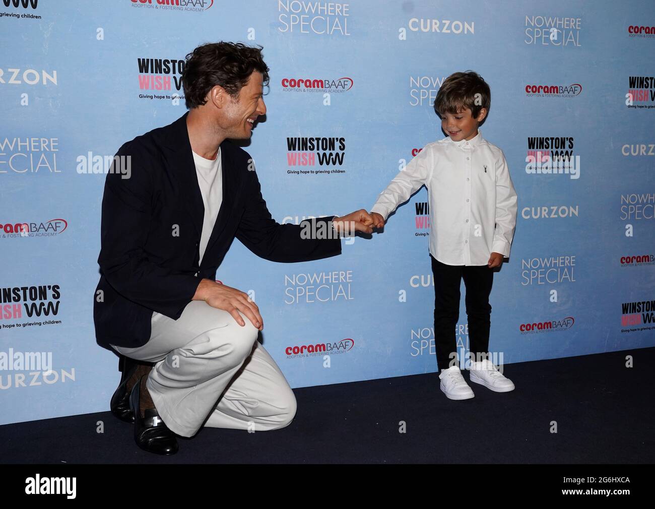 James Norton (left) and Daniel Lamont arriving for a special screening ...