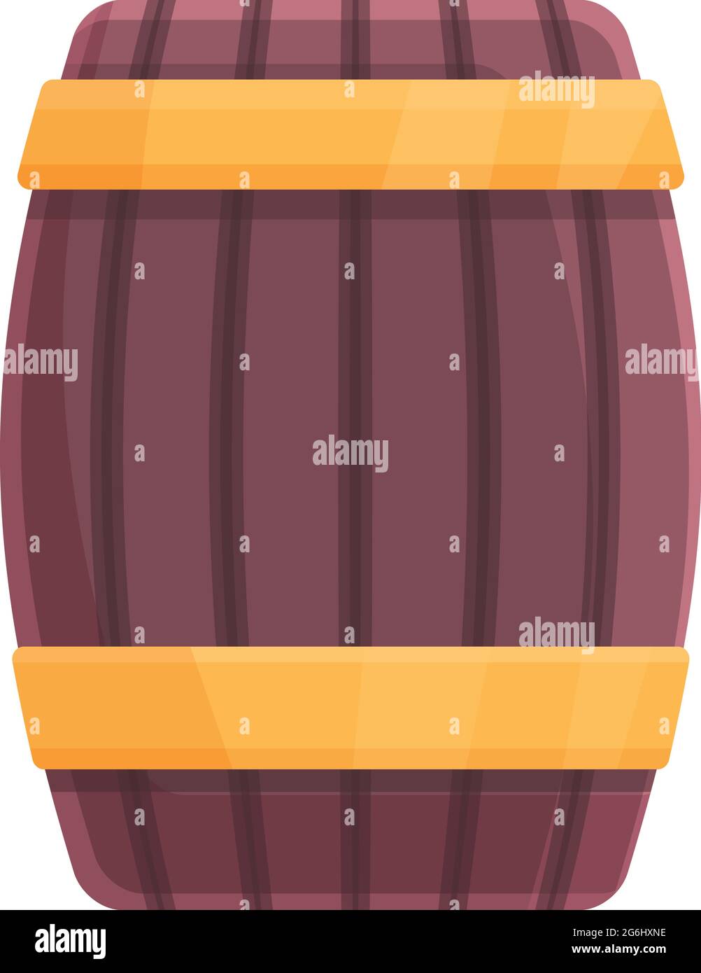 Wood barrel icon cartoon vector. Wine keg barrel. Wooden beer cask ...