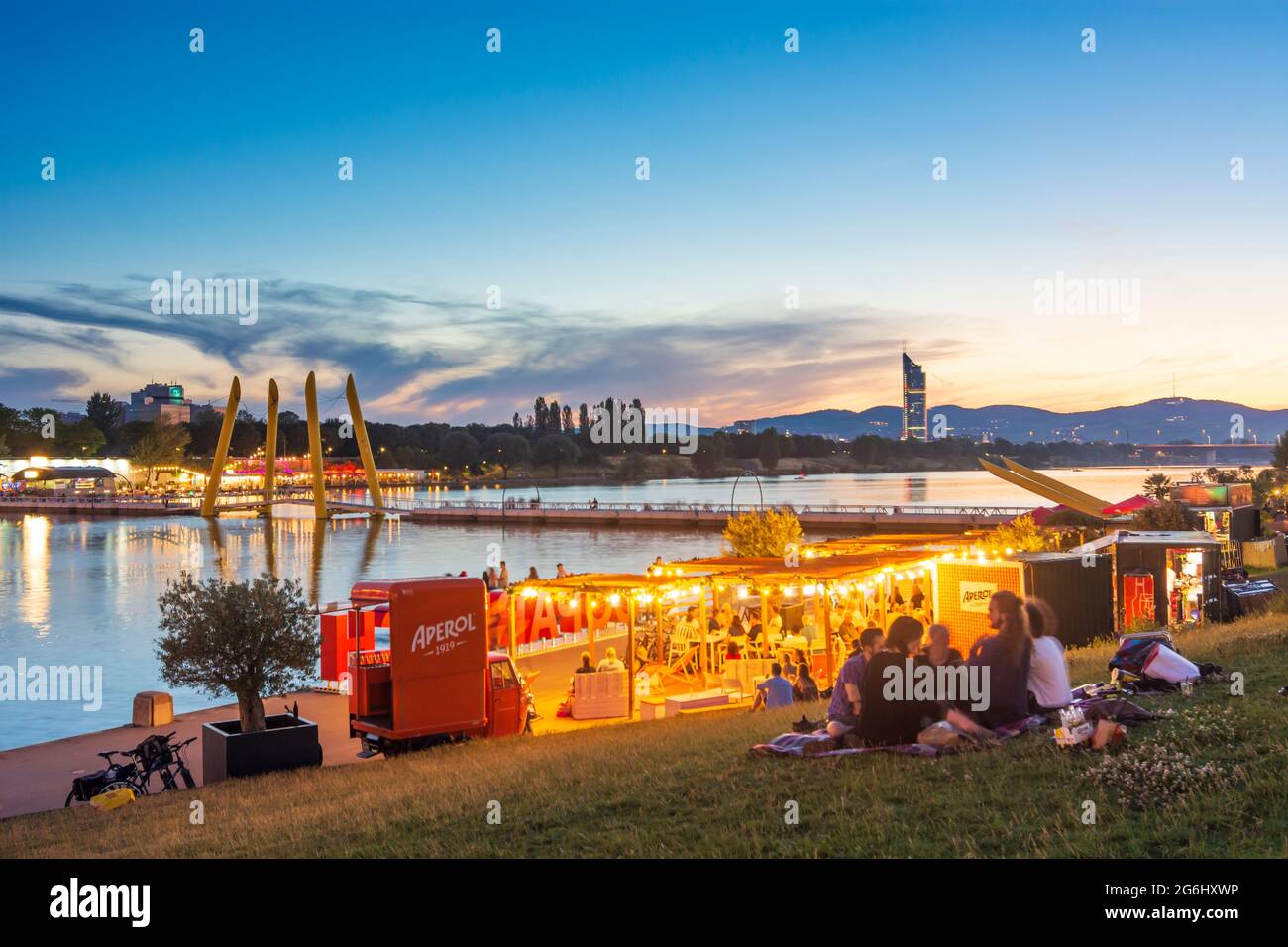 New danube and the millennium tower hi-res stock photography and images ...