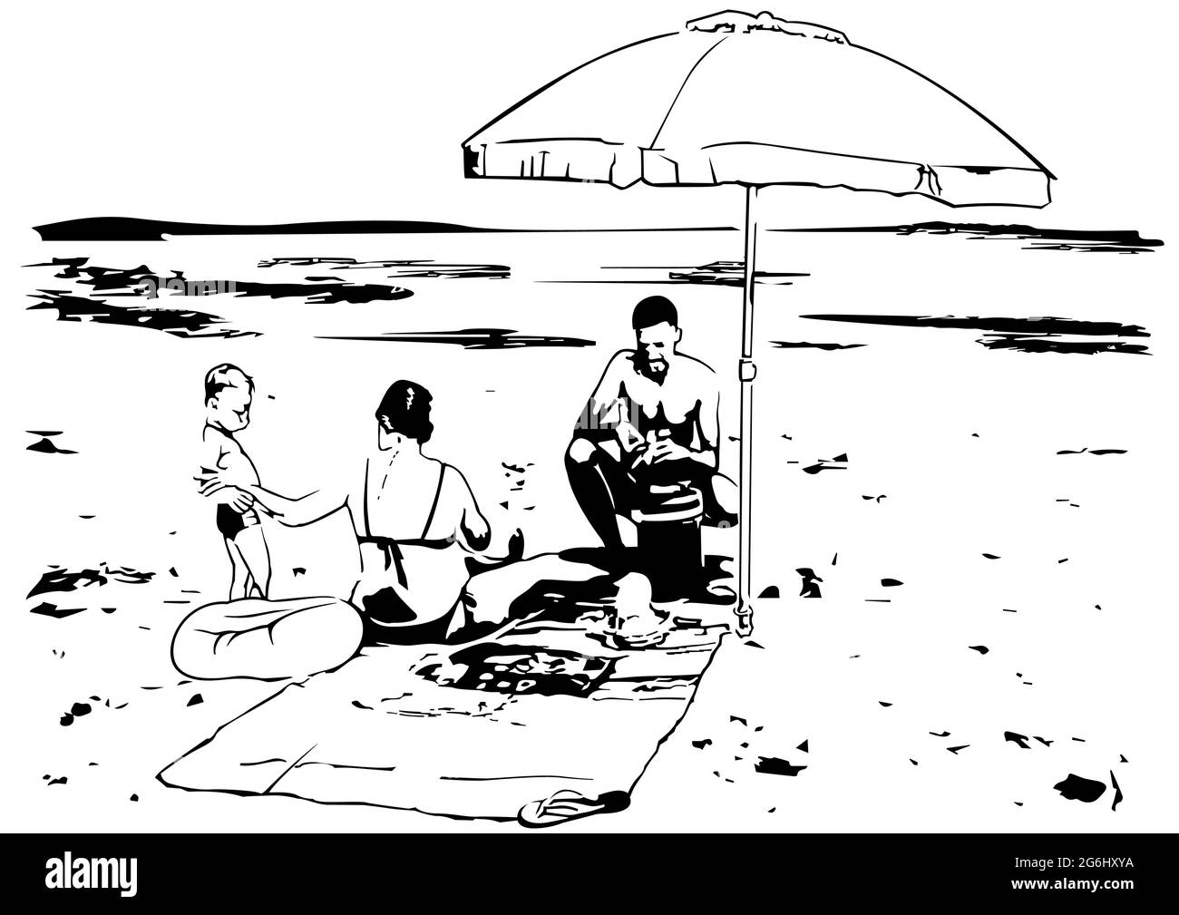 Sea parasol family Stock Vector Images - Alamy