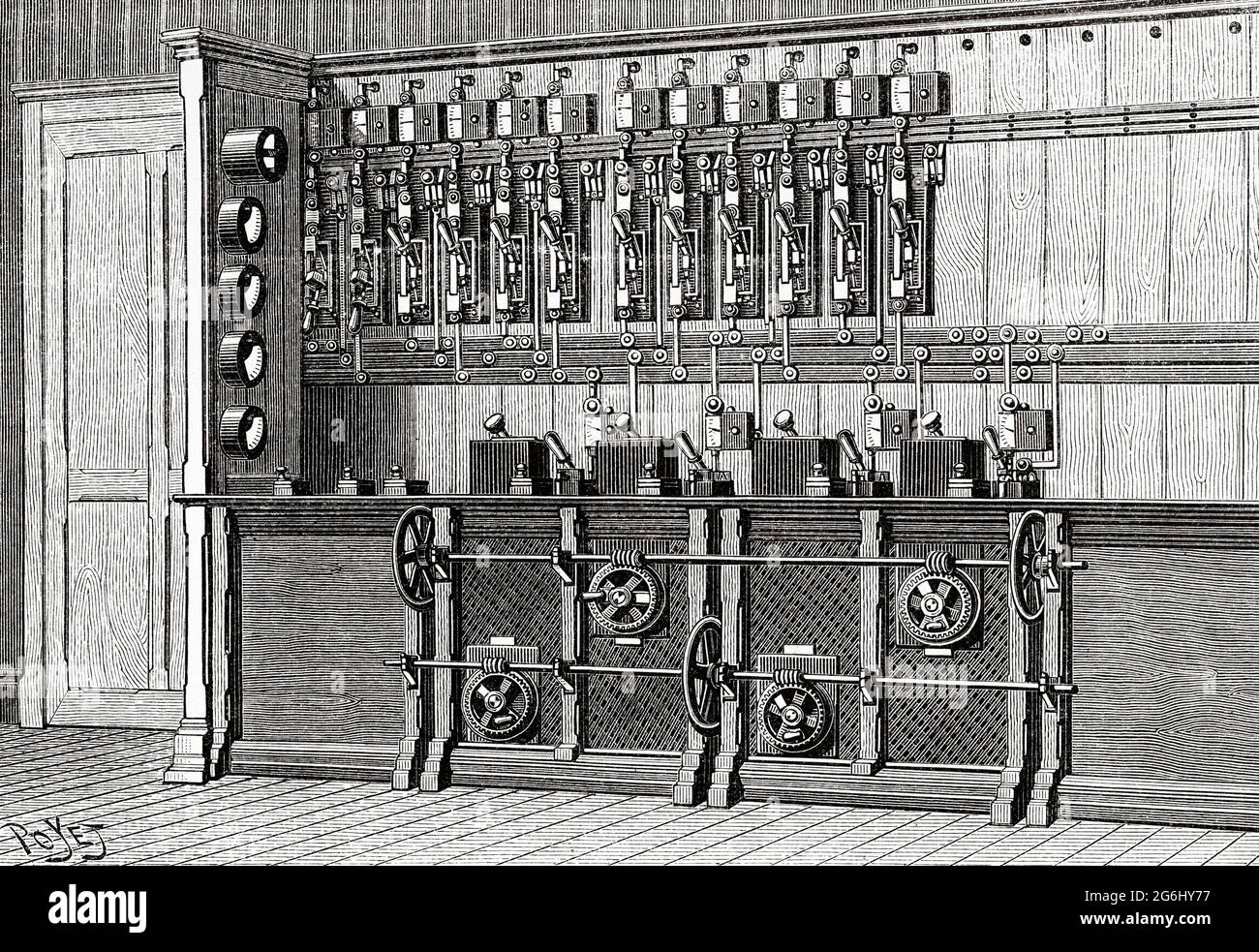 The central electric energy distribution station in Mulhouse ...